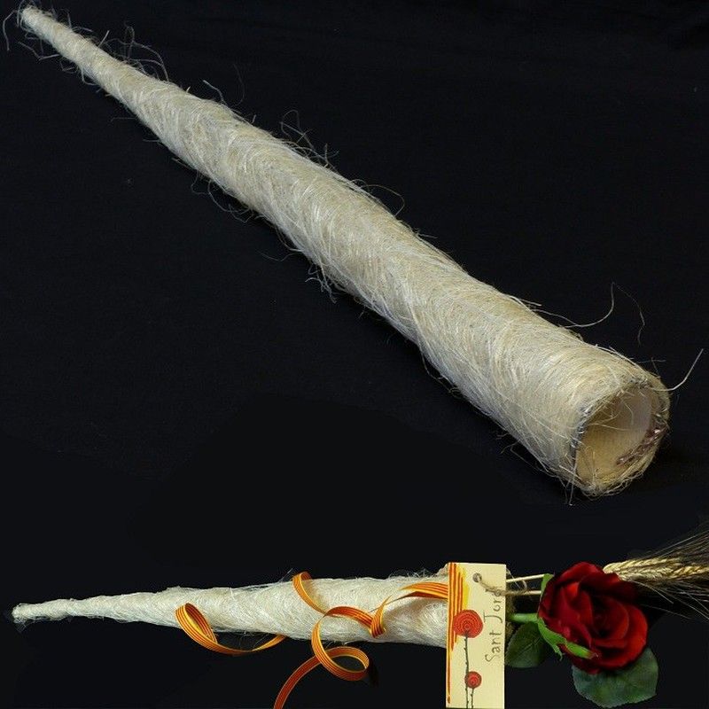 Cone de sisal branco — Flores Frescas Online